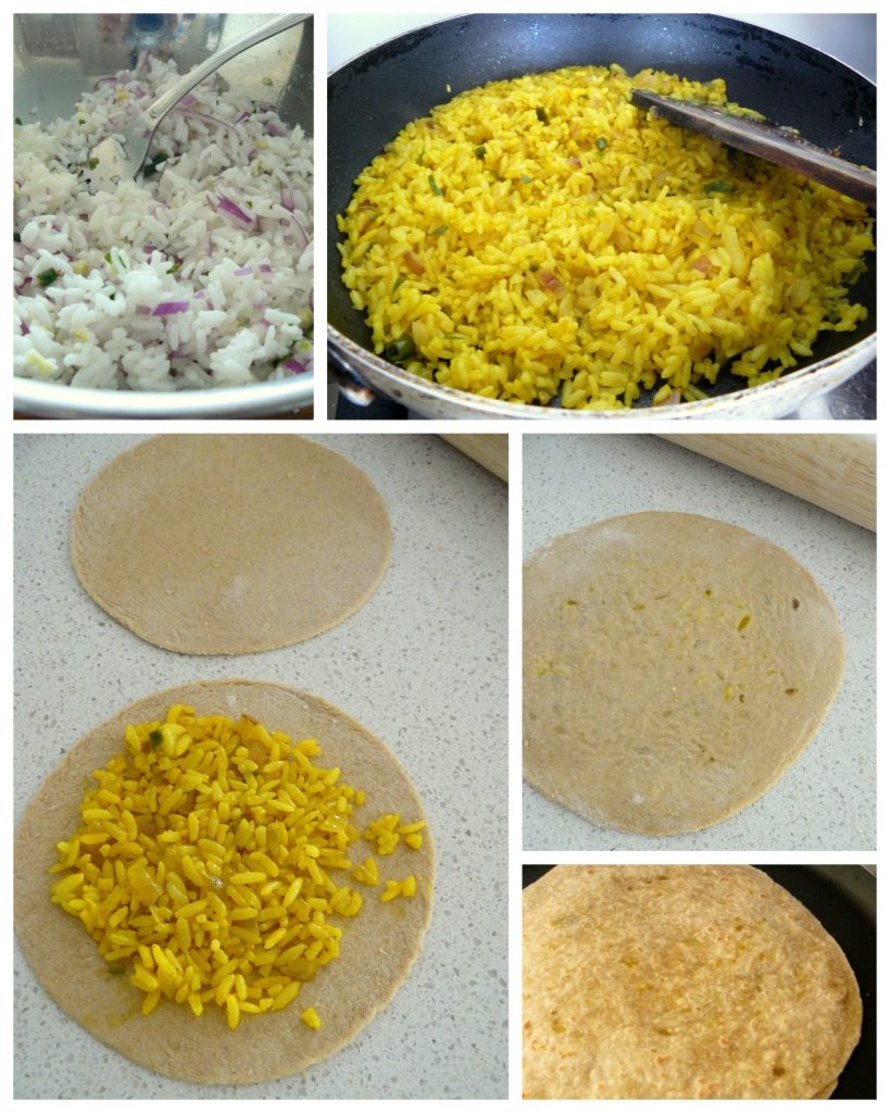 Rice Stuffed Paratha - The Spice Adventuress