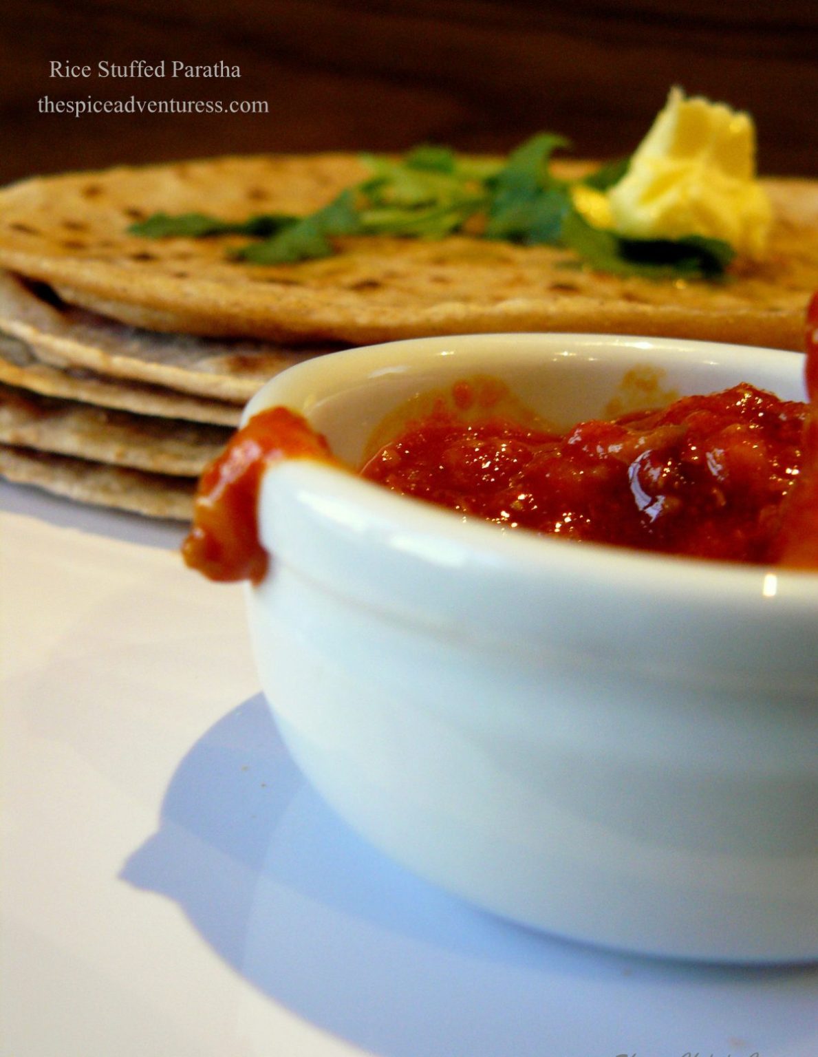 Rice Stuffed Paratha - The Spice Adventuress