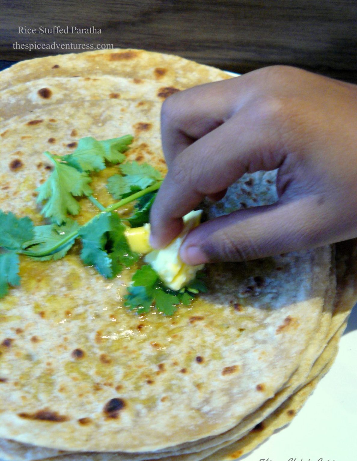 Rice Stuffed Paratha - The Spice Adventuress