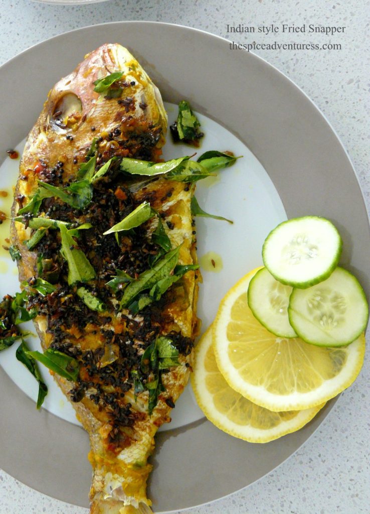 Indian Style Fried Snapper - The Spice Adventuress