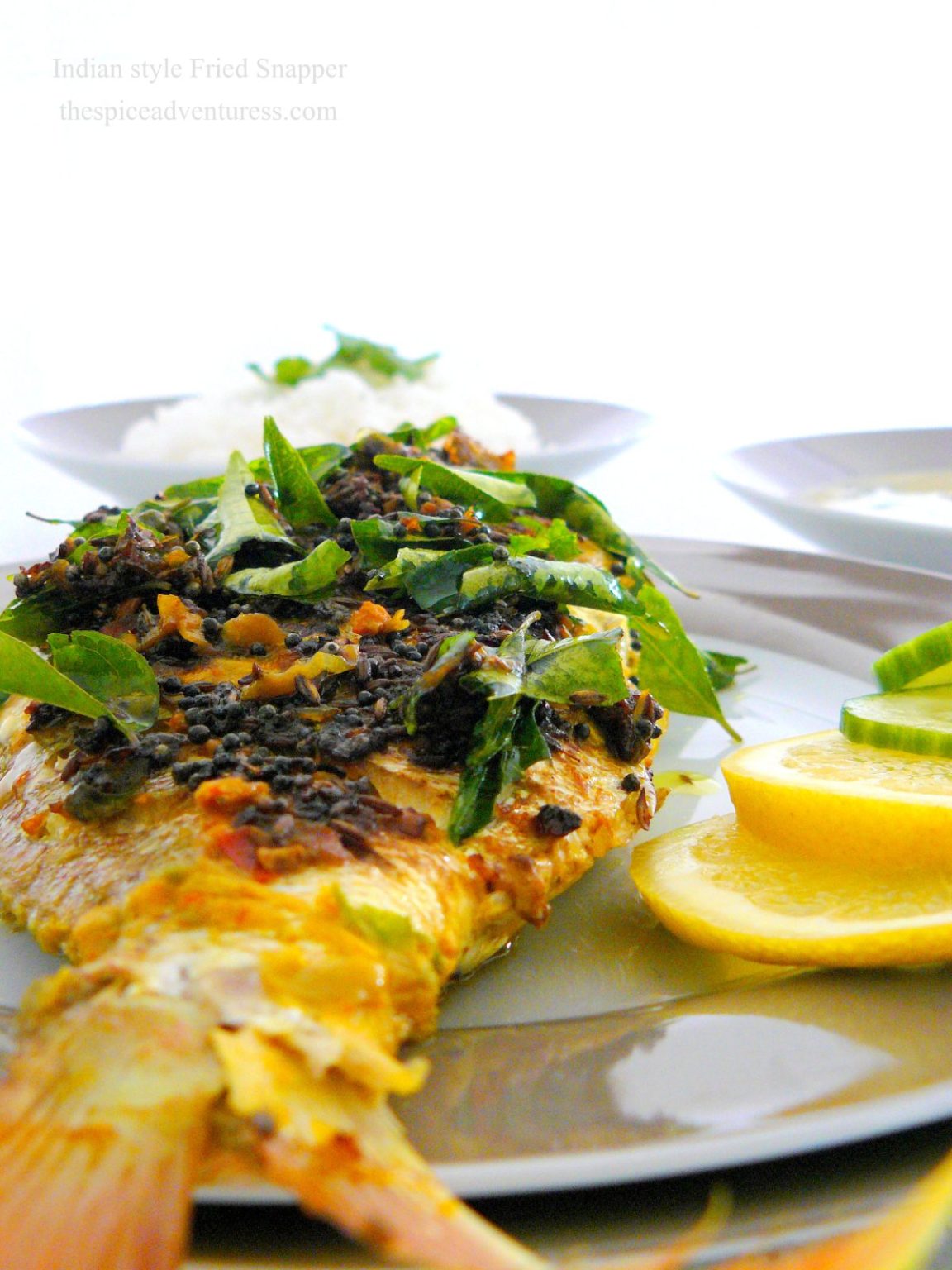 Indian Style Fried Snapper - The Spice Adventuress