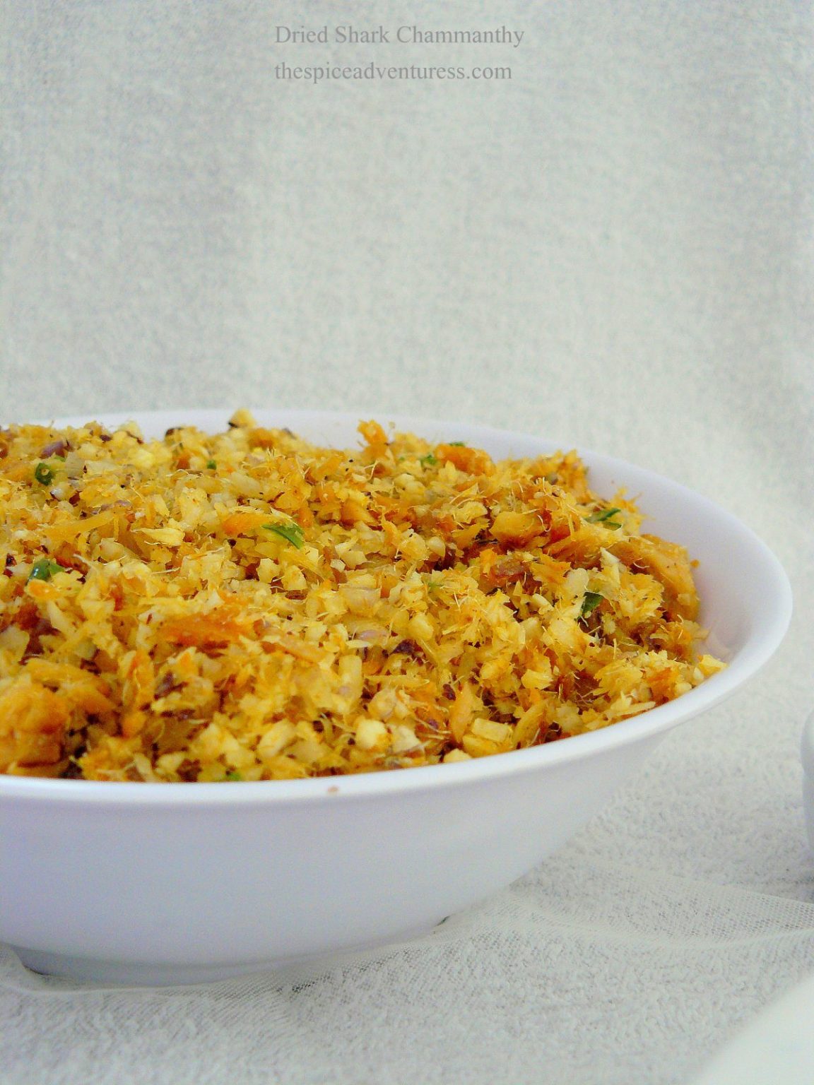 Unakka Sravu Chammanthy (Dried Shark Chutney/Sambal) - The Spice ...