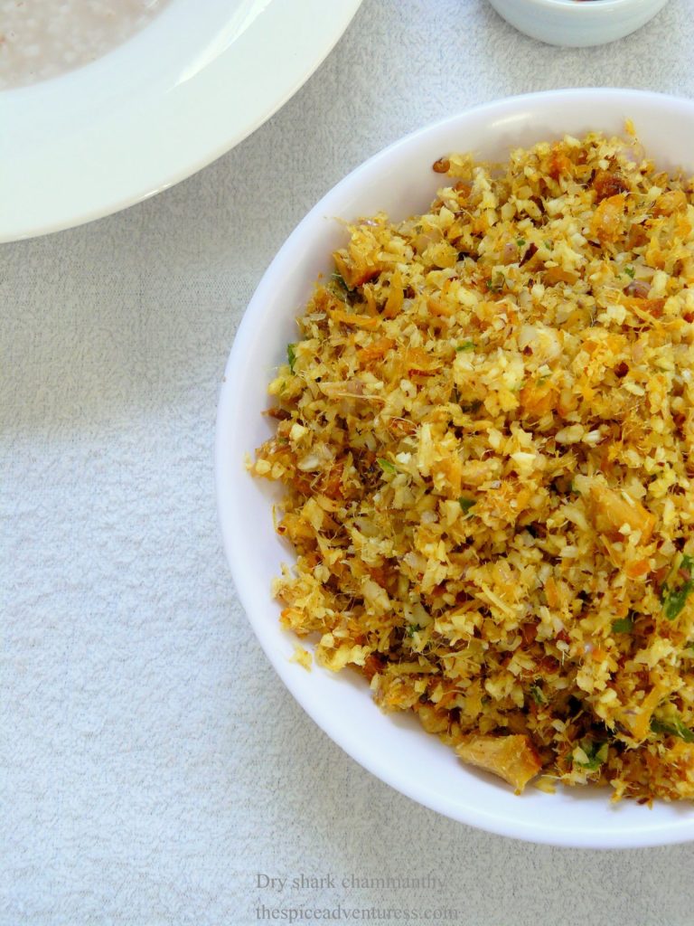 Unakka Sravu Chammanthy (Dried Shark Chutney/Sambal) - The Spice ...