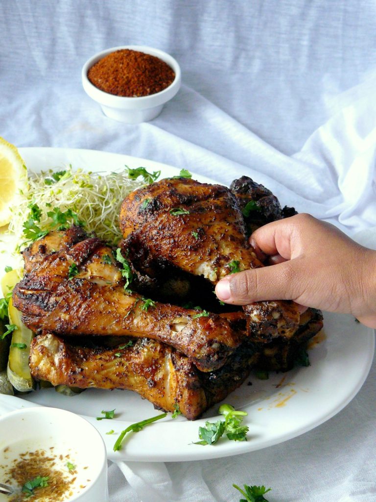 Grilled Chicken with Coffee Spice Rub - The Spice Adventuress