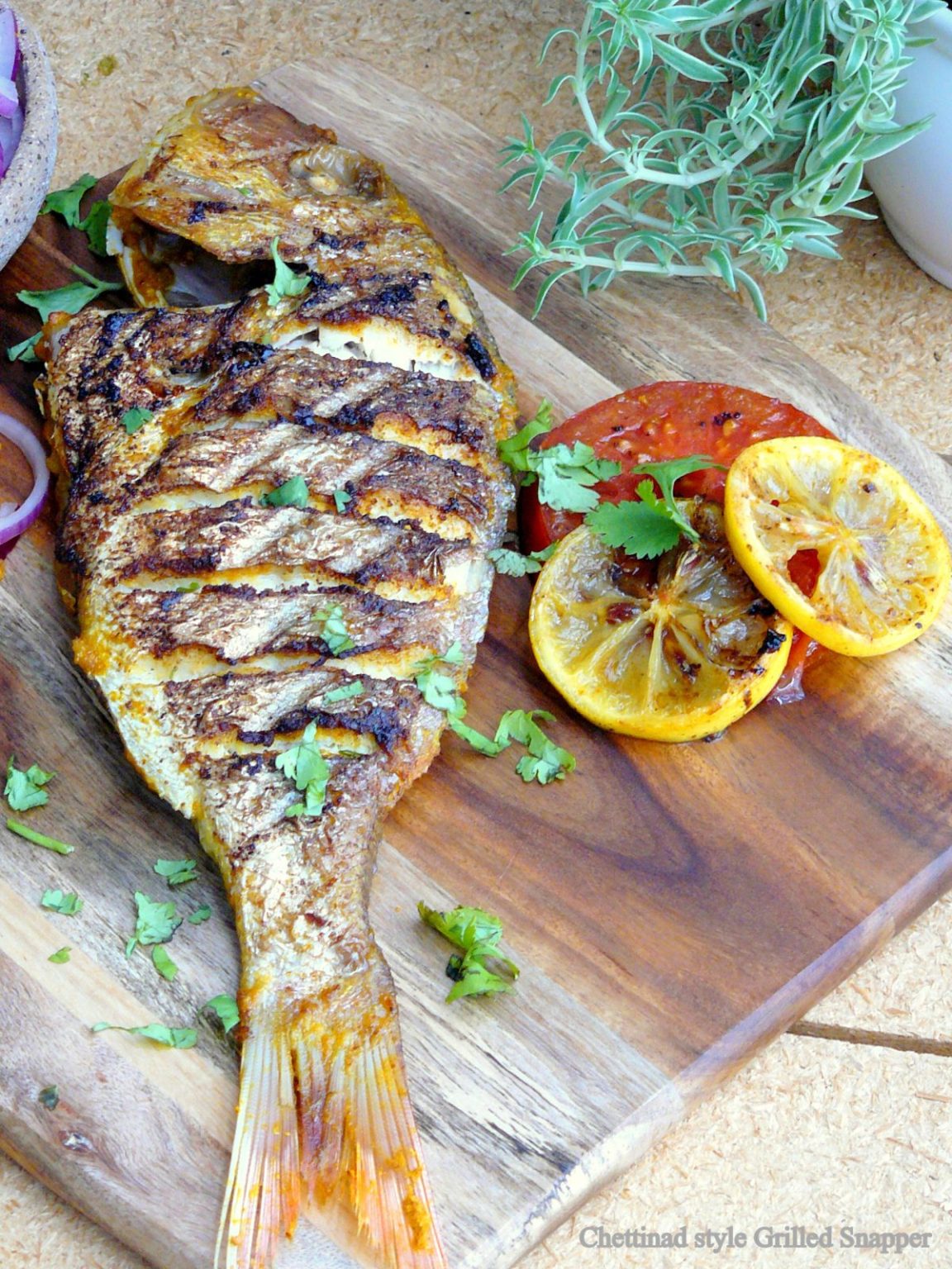 Chettinad Style Grilled Snapper - The Spice Adventuress