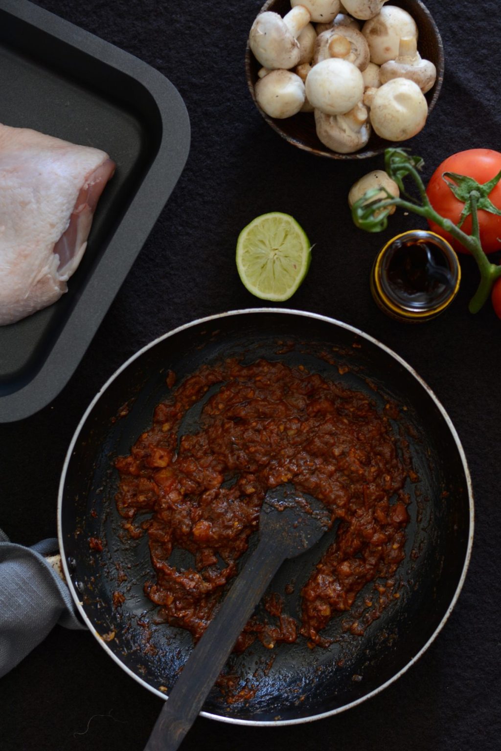 Roast Chicken with Vegemite Masala (Asparagus, Mashed Potatoes) - The ...