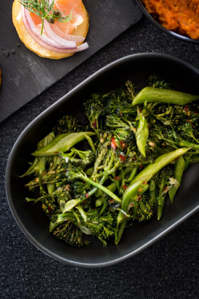 Lamb Cutlets (with Roasted Red Pepper Puree), Couscous Salad, Charred ...