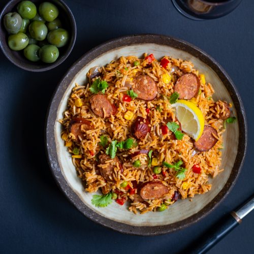 One Pot Spanish Rice with Chorizo - The Spice Adventuress
